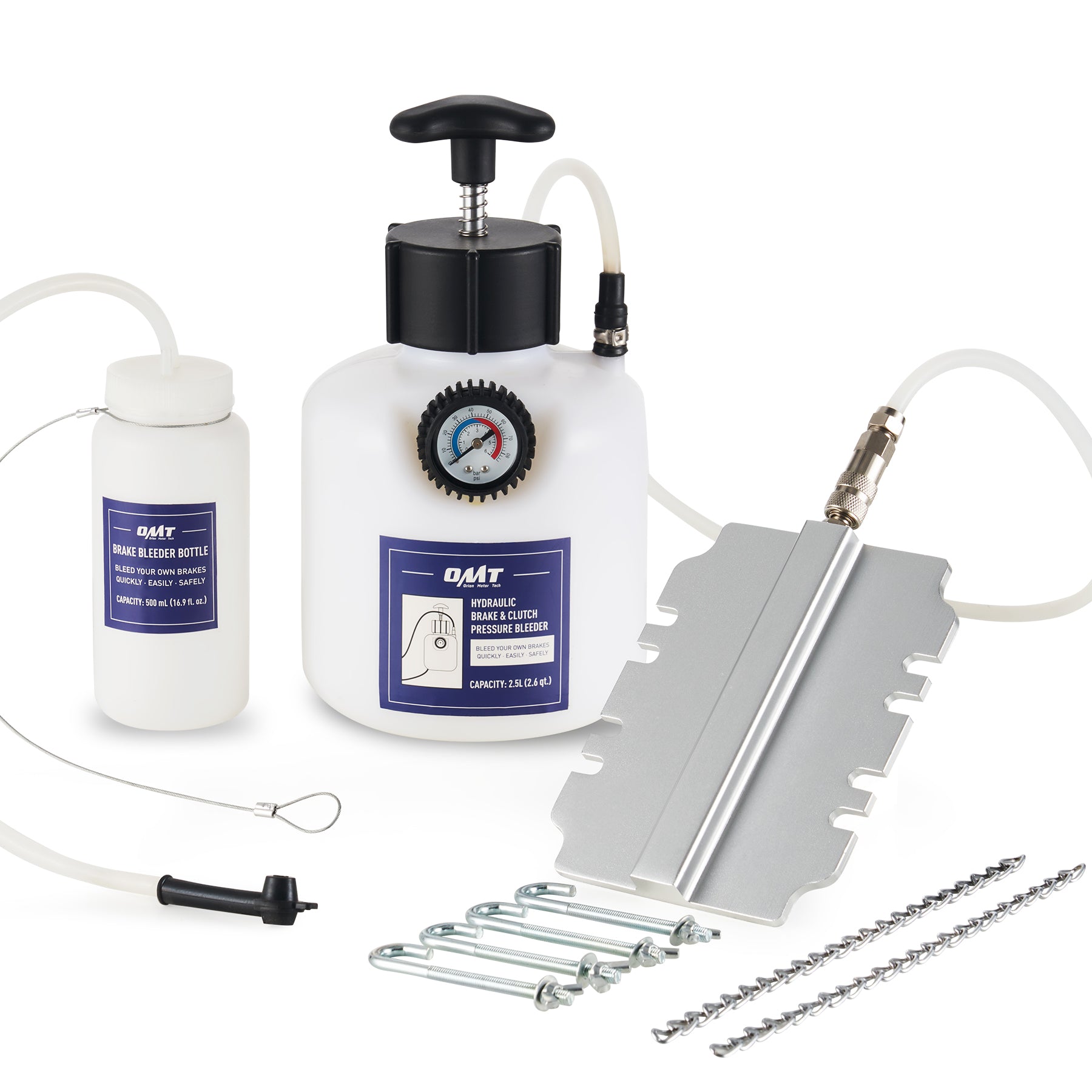 Pressure Brake Bleeder with Hose and European Adapter 2.5L - OMT ...