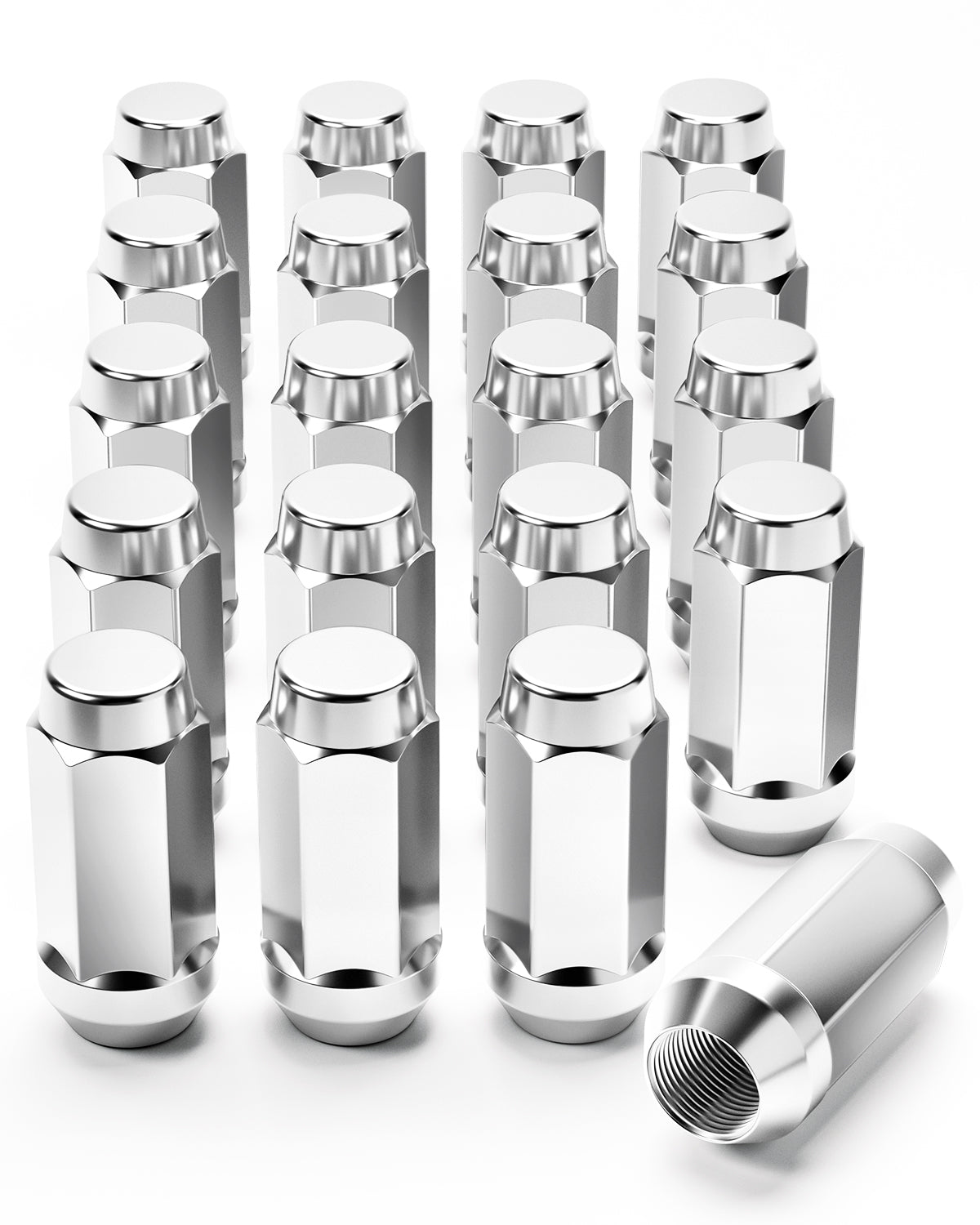 M12x1.5 Wheel Acorn Lug Nuts with 60° Cone Seat, 3/4" 19mm Hex, 20pcs ...