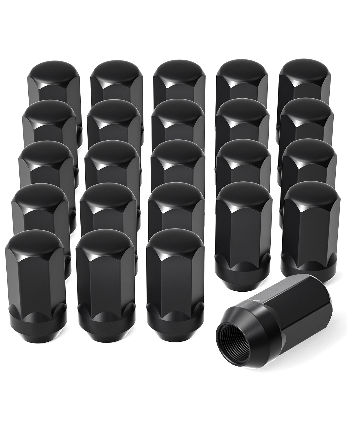 M12x1.5 Wheel Acorn Lug Nuts with 60° Cone Seat, 3/4" 19mm Hex, 20pcs ...