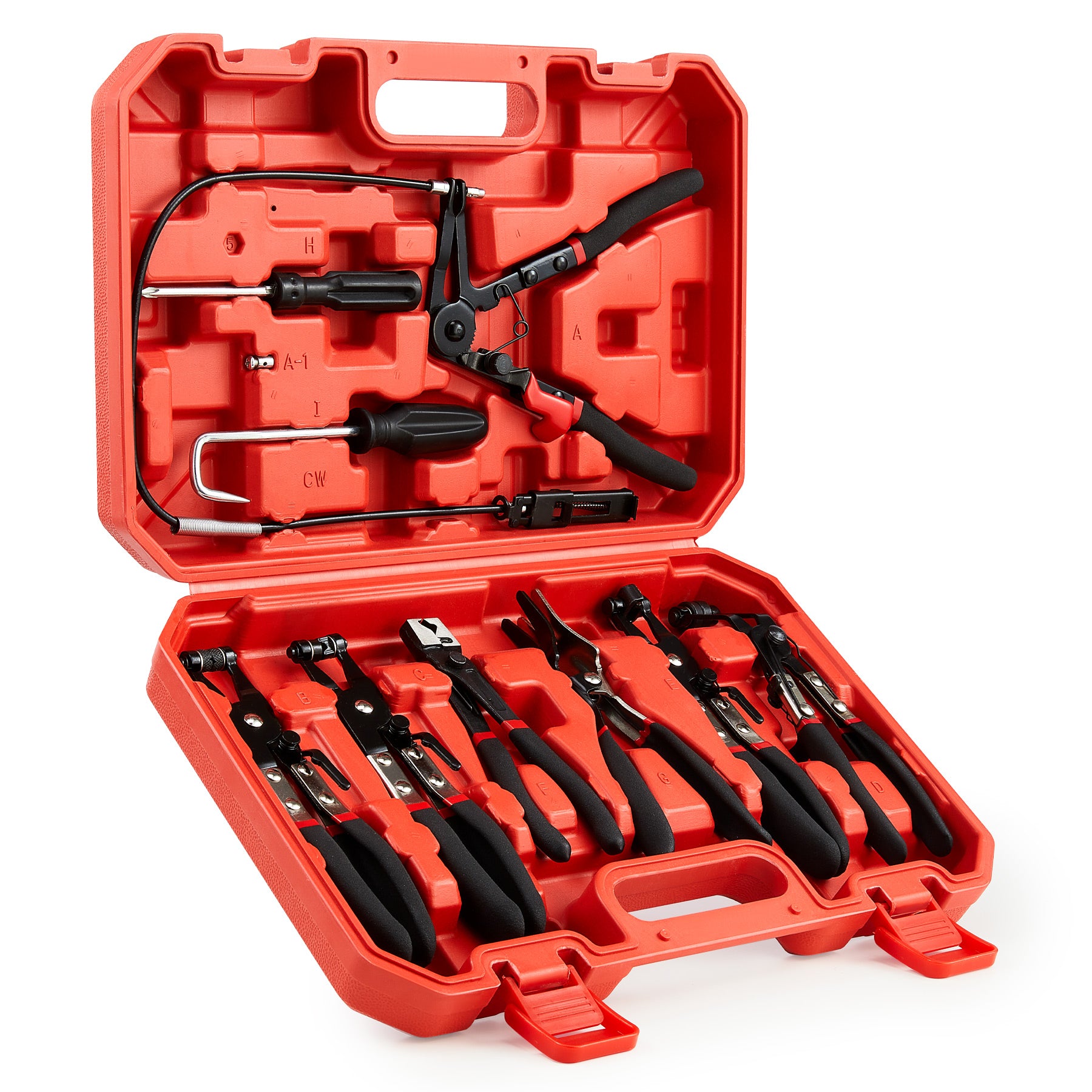 Hose Repair Kit, 9 Piece Long Reach Hose Clamp Pliers Tool Set ...