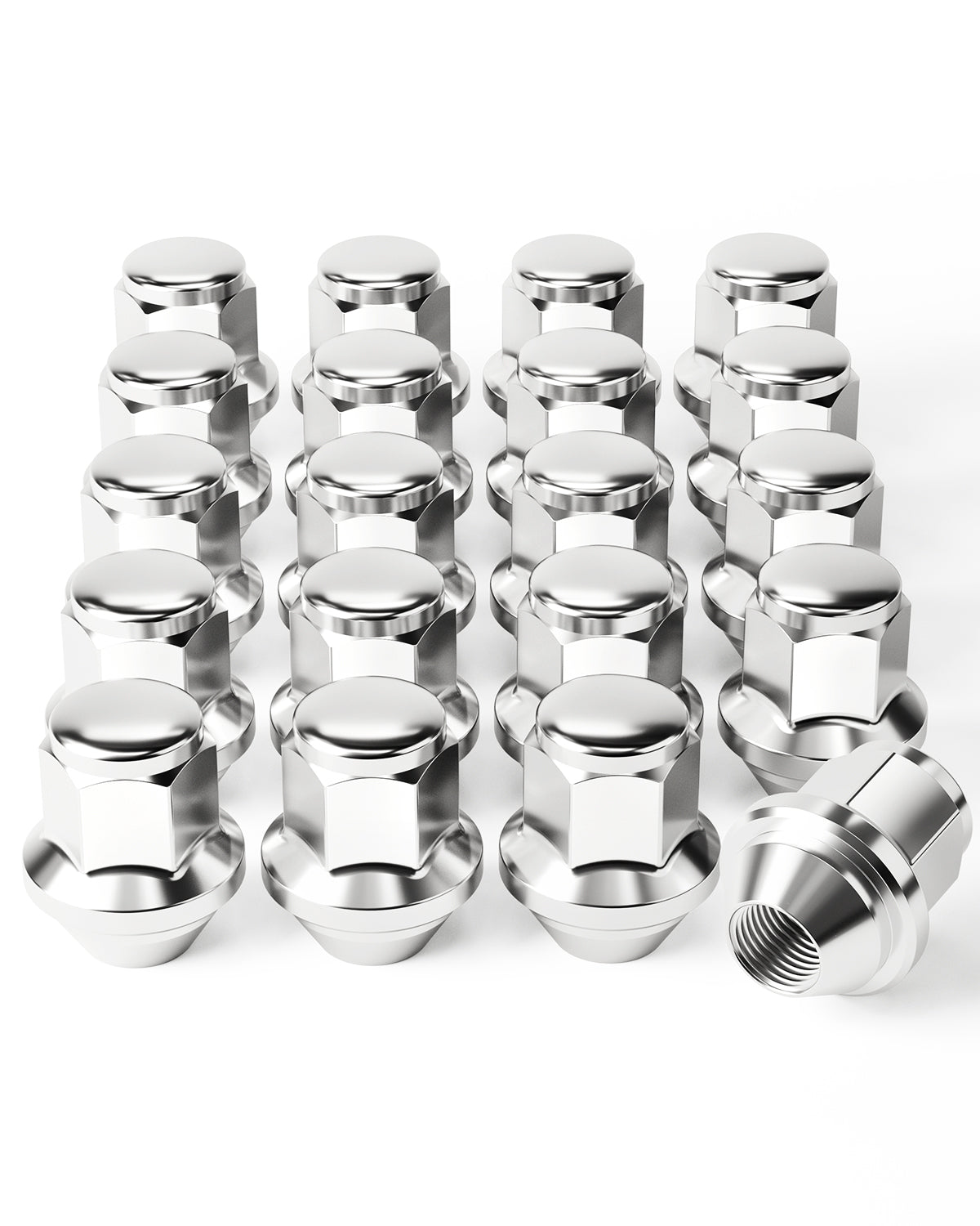 M12x1.5 Wheel Acorn Lug Nuts with 60° Cone Seat, 3/4" 19mm Hex, 20pcs ...