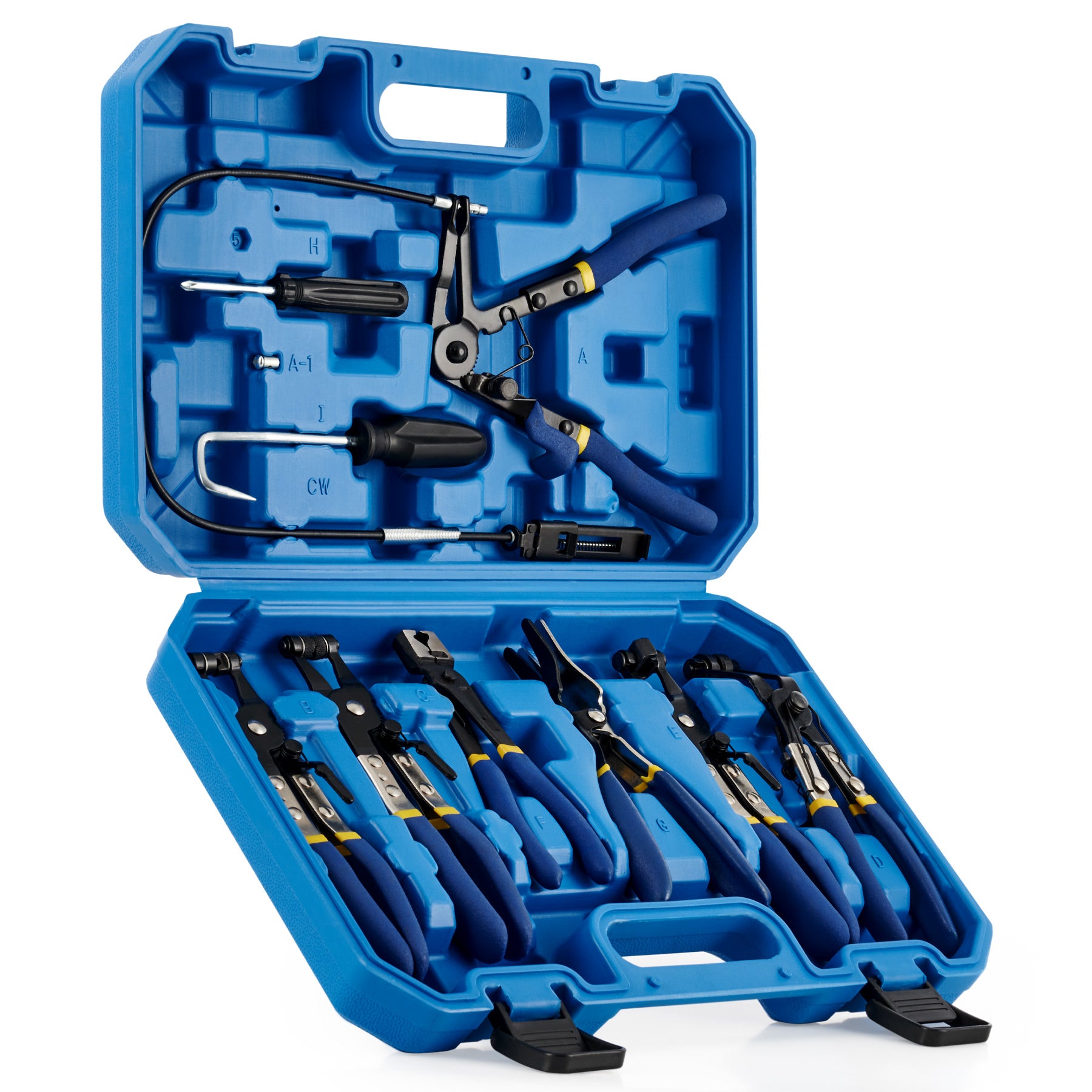 Hose Repair Kit, 9 Piece Long Reach Hose Clamp Pliers Tool Set ...