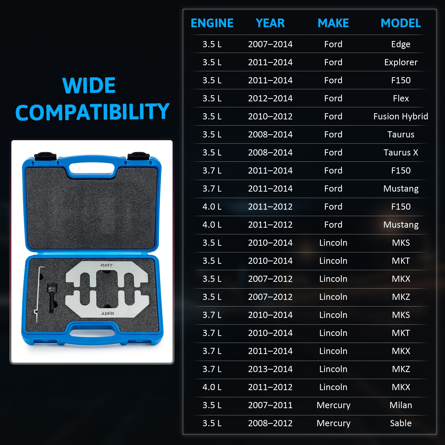 Camshaft Holding Tool Kit, Engine Timing Alignment Holder Set - OMT ...