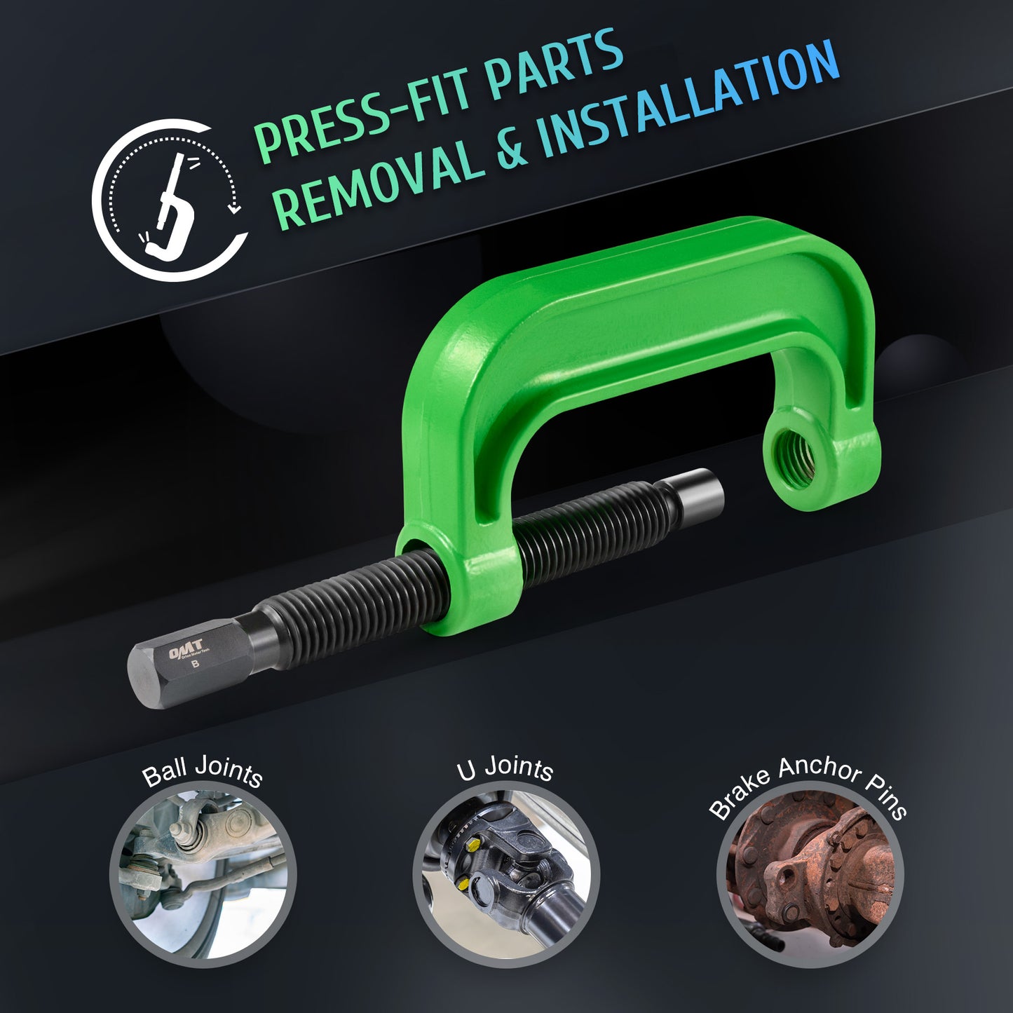 OMT 21 Pc Ball Joint Press Kit - Remove and Install Press Fit Joints ...