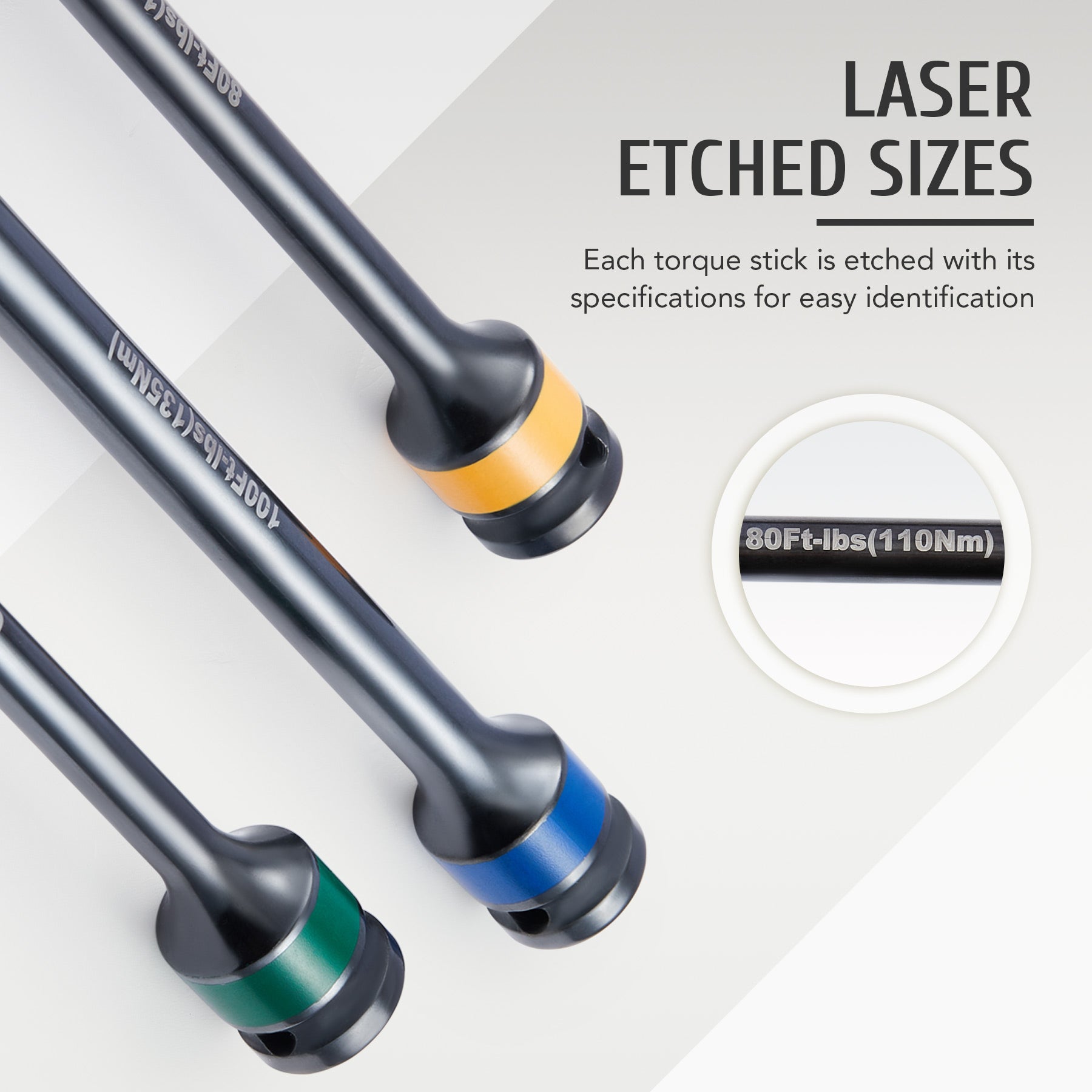 10pc 1/2" Drive Torque Limiting Extension Bar Set - Orion Motor Tech ...