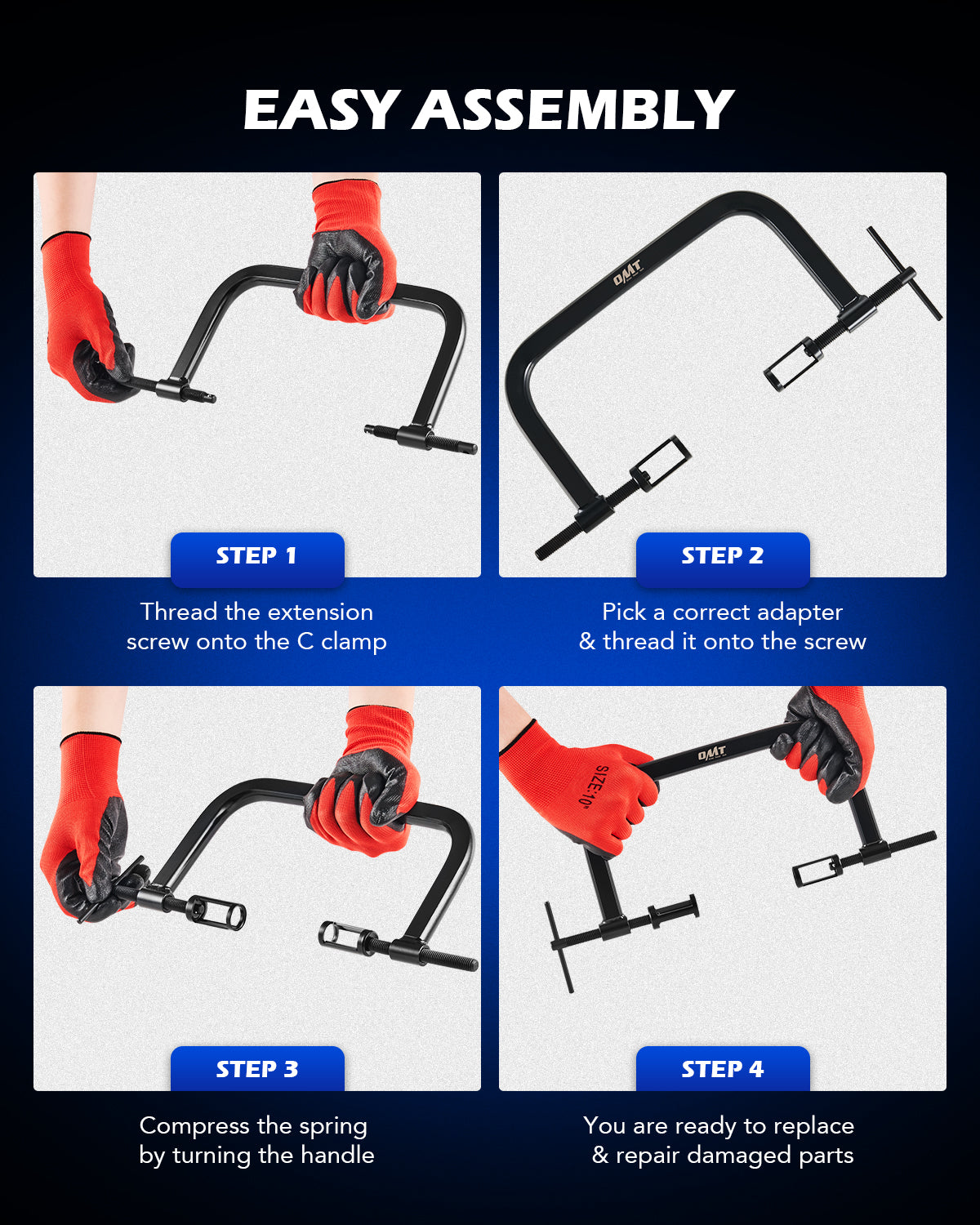 Spring Compressor Tool,C Clamp Valve Spring Compressor Tool Set ...