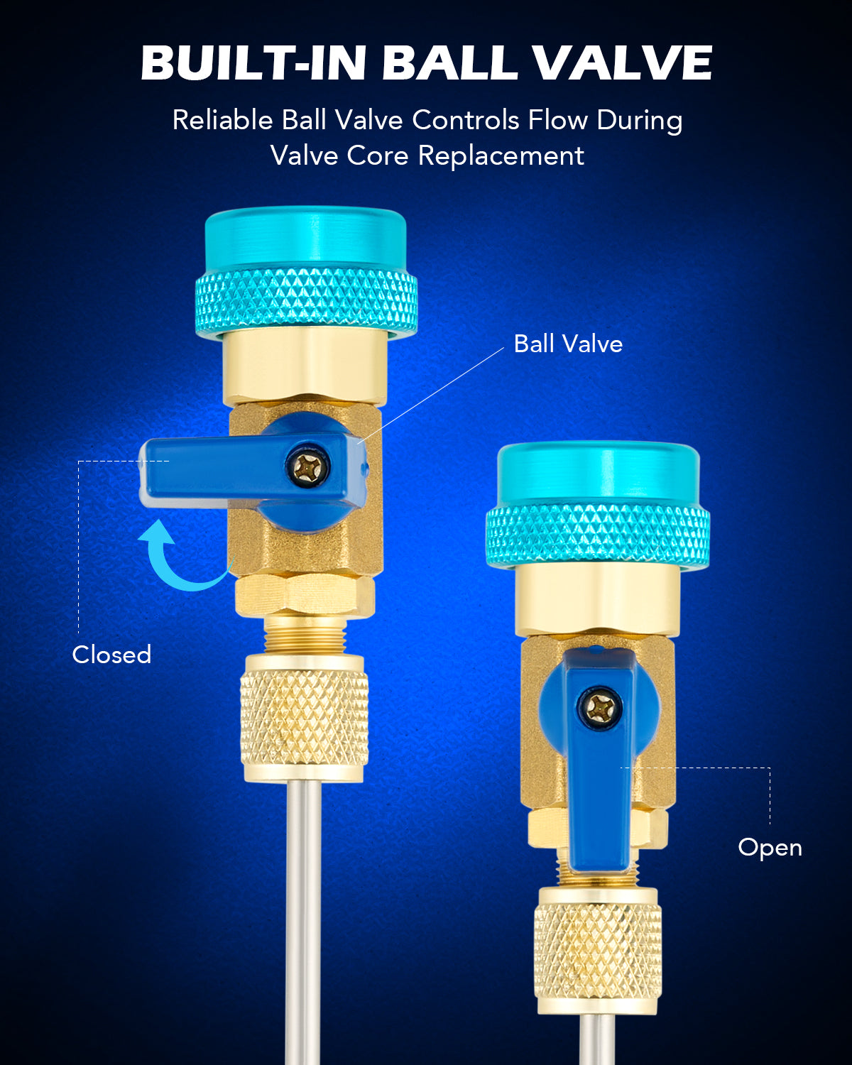 AC Valve Core Removal Tool, R134a R1234yf R22 Valve Core Remover Insta ...