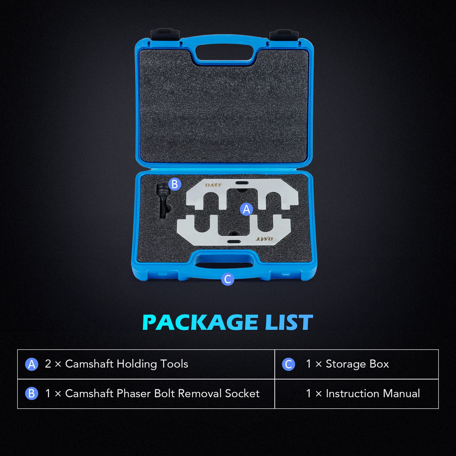 Camshaft Holding Tool Kit, Engine Timing Alignment Holder Set - OMT ...