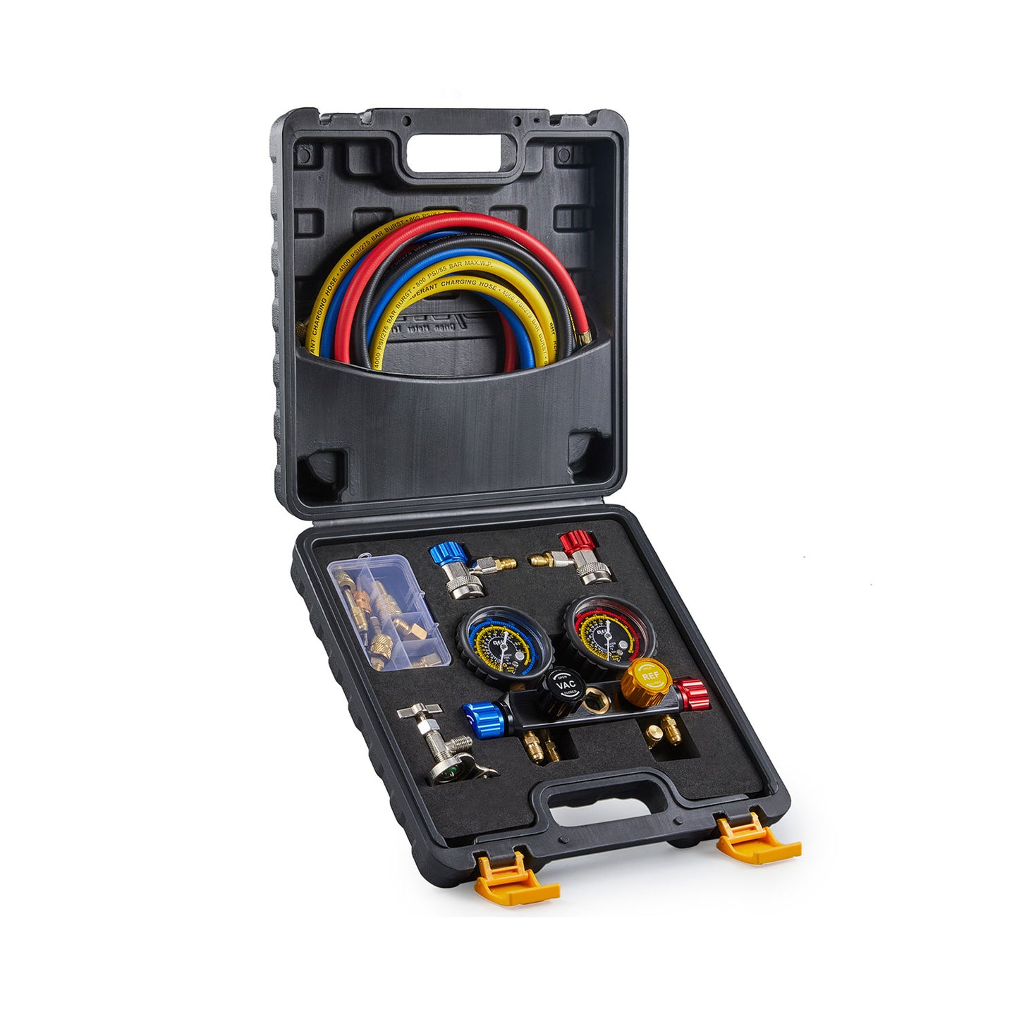 AC Manifold Gauge Set,4 Way Automotive AC Tool Kit - Orion Motor Tech ...