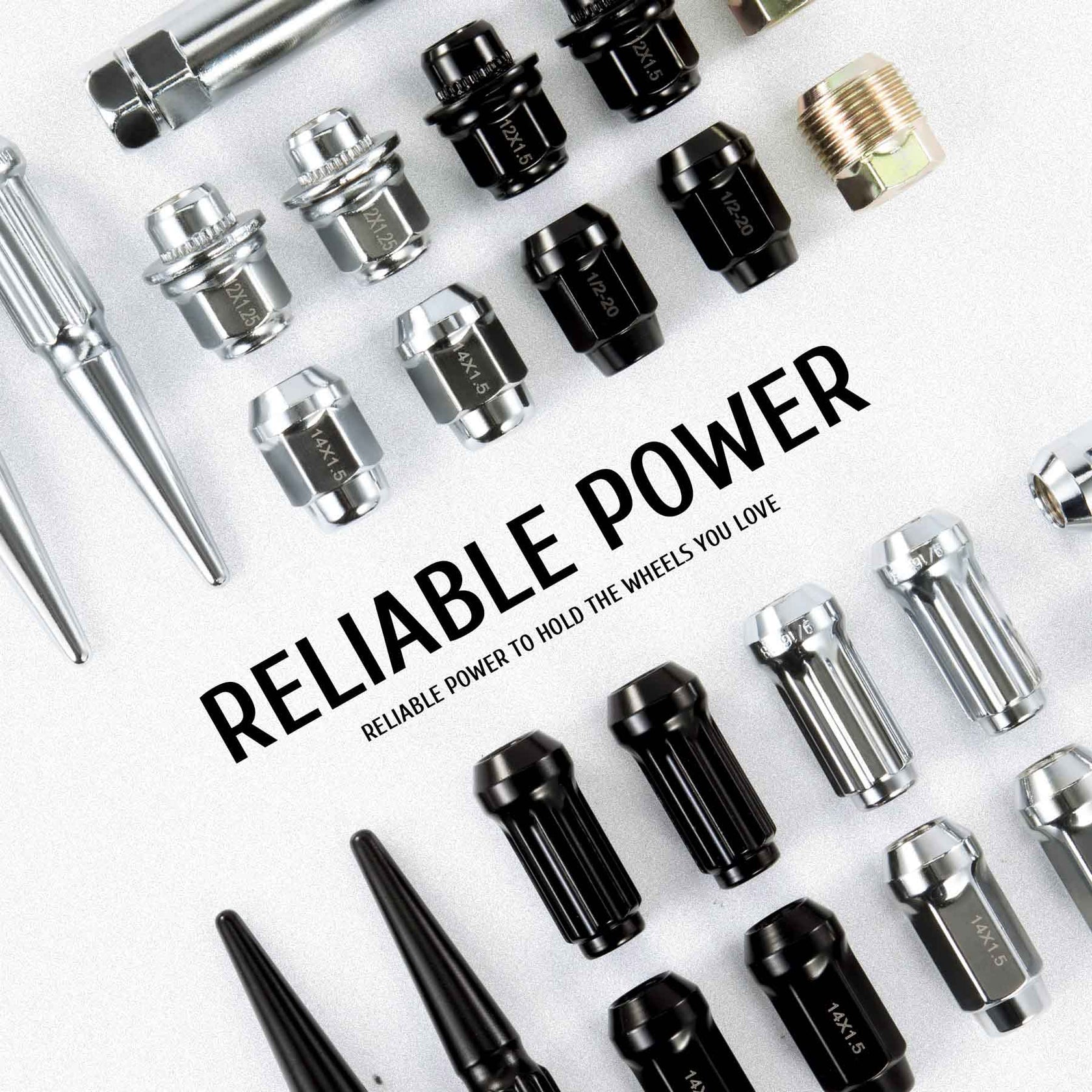 M14x1.5 Wheel Lug Nuts w 60 Degree Conical Tapered Acorn Seat, 24pcs ...