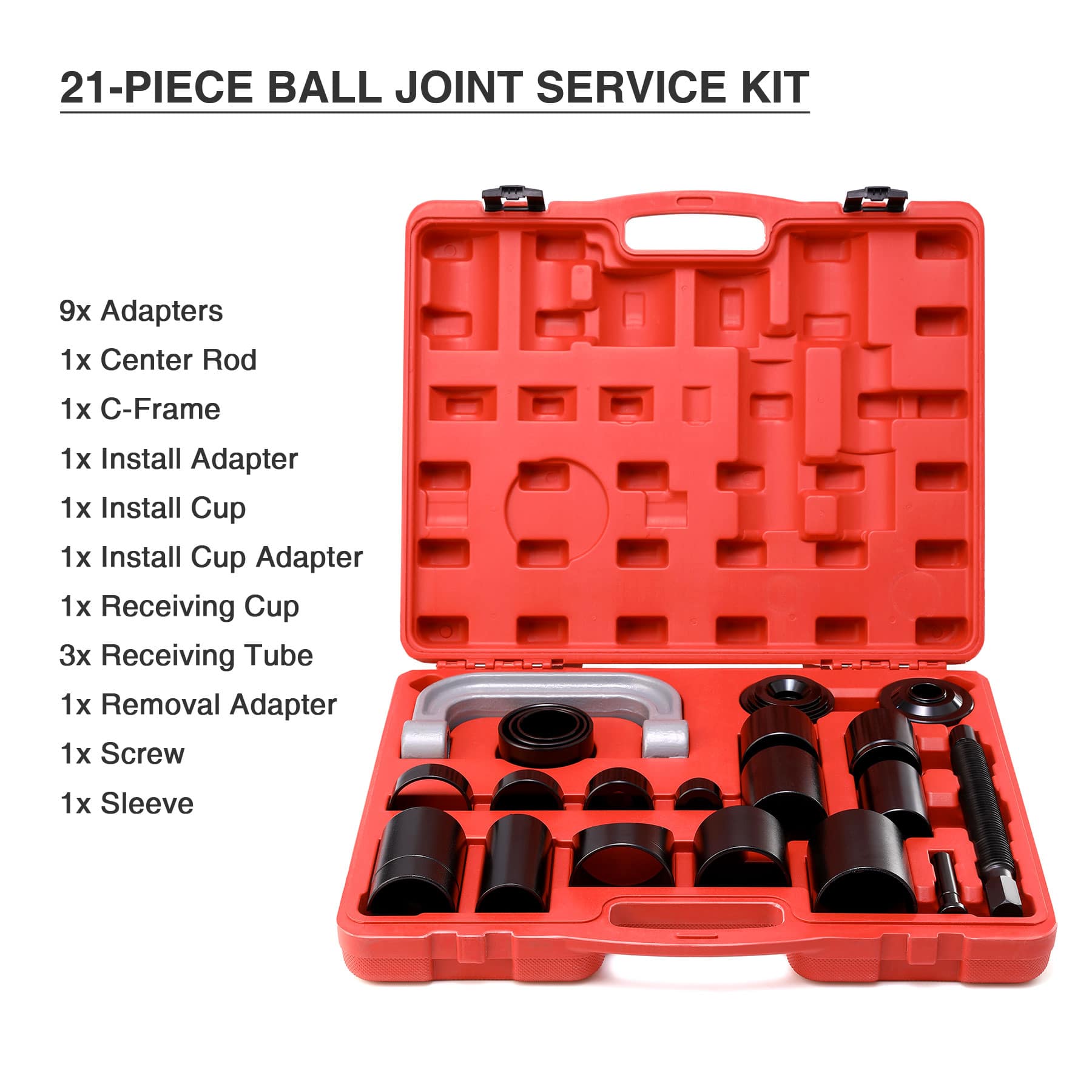 Ball Joint Press Tool Kit for Most 2WD and 4WD Vehicles,21pcs ...