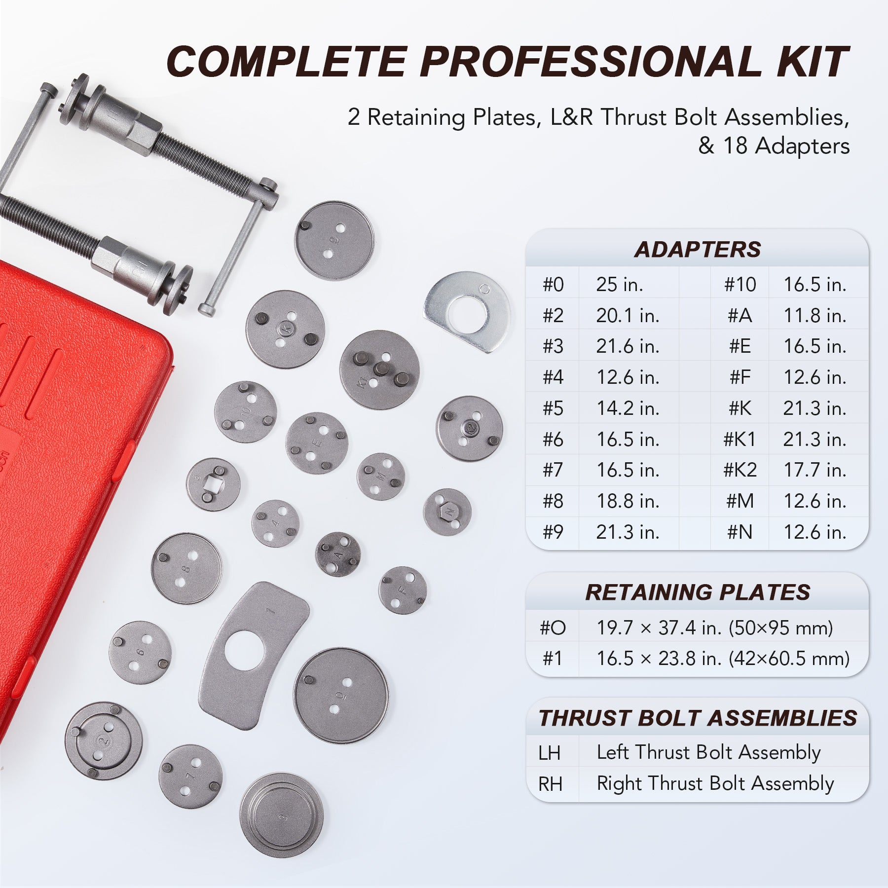 Brake Caliper Compression Tool Kit - Orion Motor Tech – OrionMotorTech