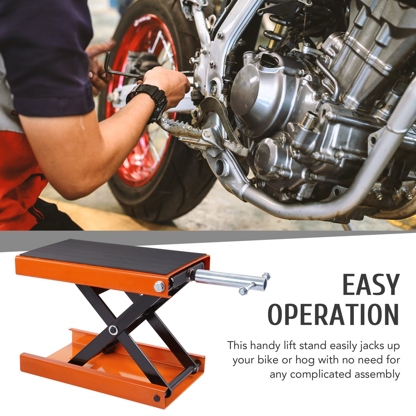 Motorcycle Lift,1100lb Mini Motorcycle Scissor Jack - Orion Motor Tech ...