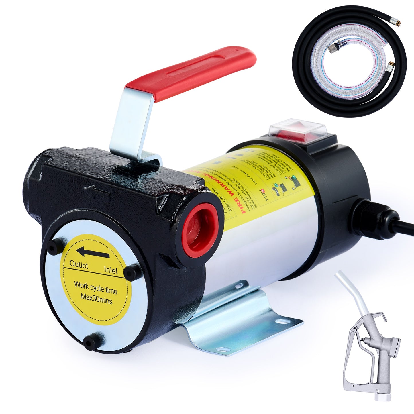 Diesel Fuel Pump 12V DC 10GPM Oil Transfer Extractor- OMT – OrionMotorTech